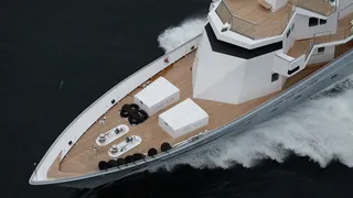 Step on board Ronin, the superyacht designed by Sir Norman Foster